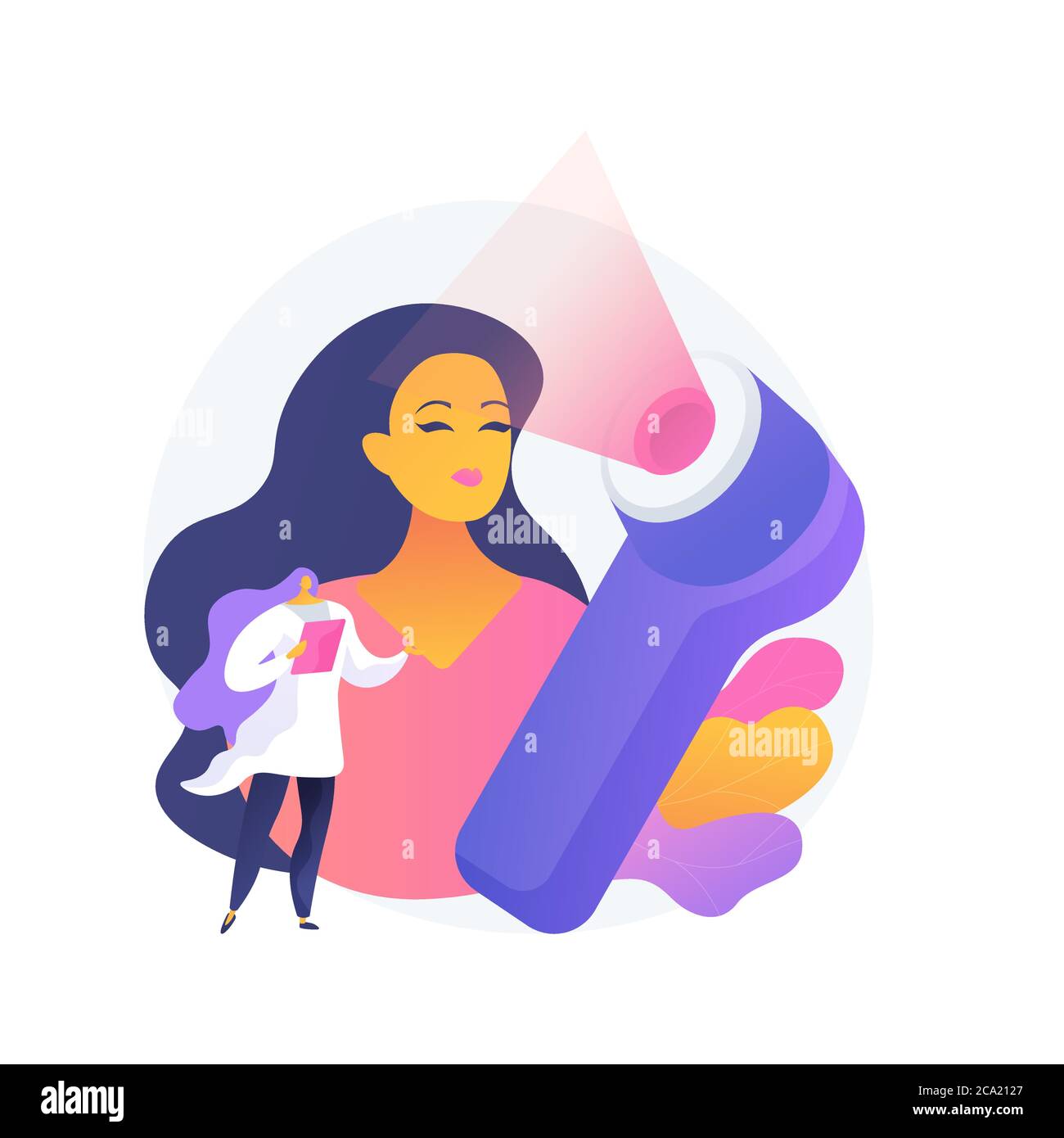 Light therapy abstract concept vector illustration Stock Vector Image ...