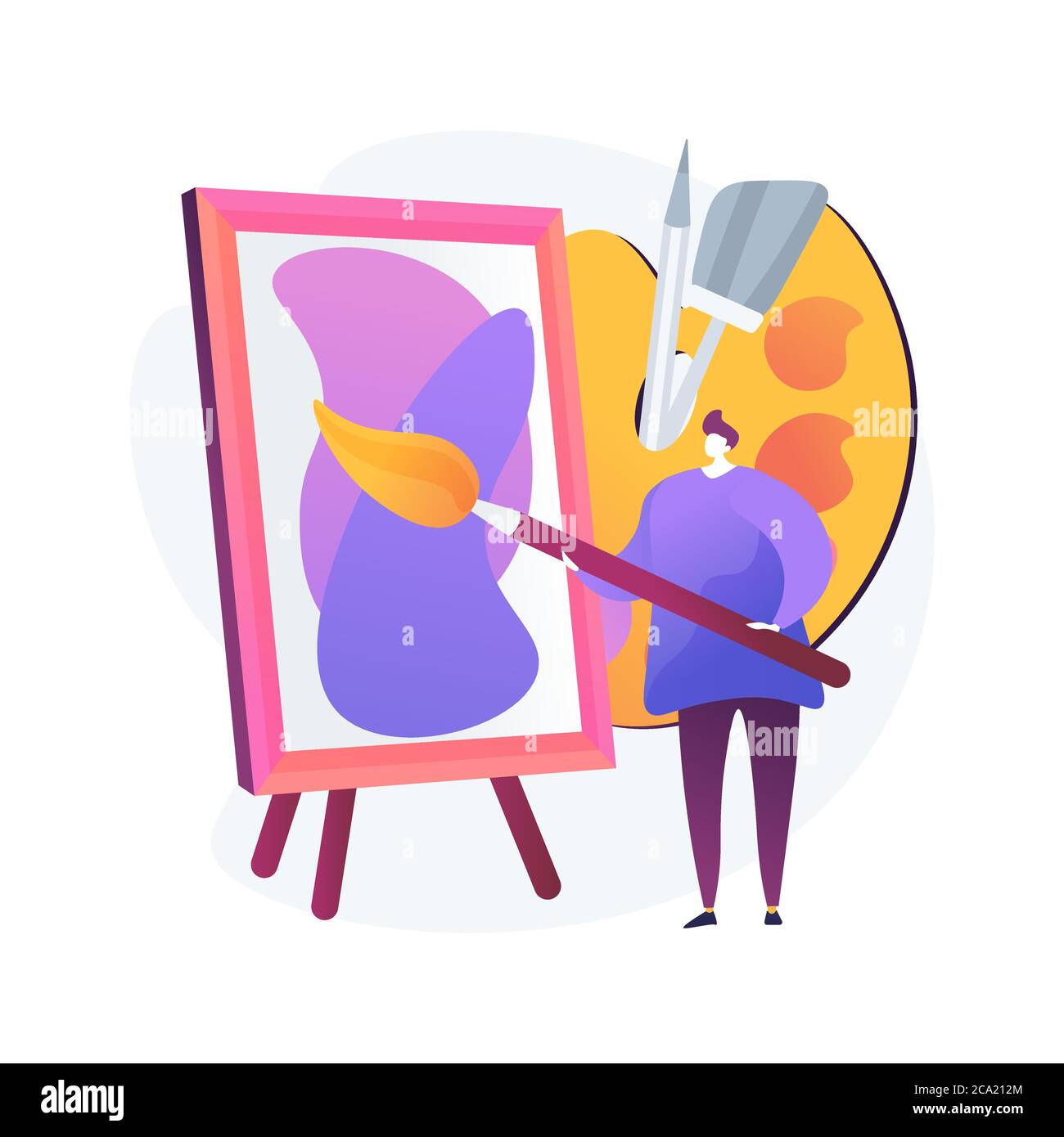 Painting abstract concept vector illustration Stock Vector Image & Art ...