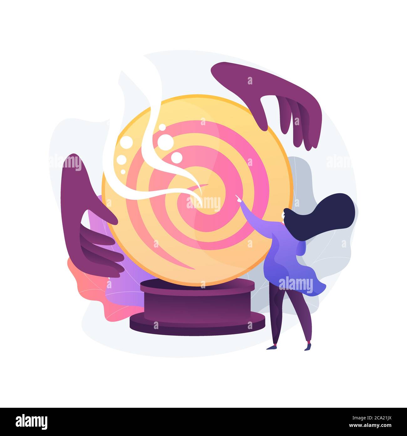 Fortune telling abstract concept vector illustration Stock Vector Image ...