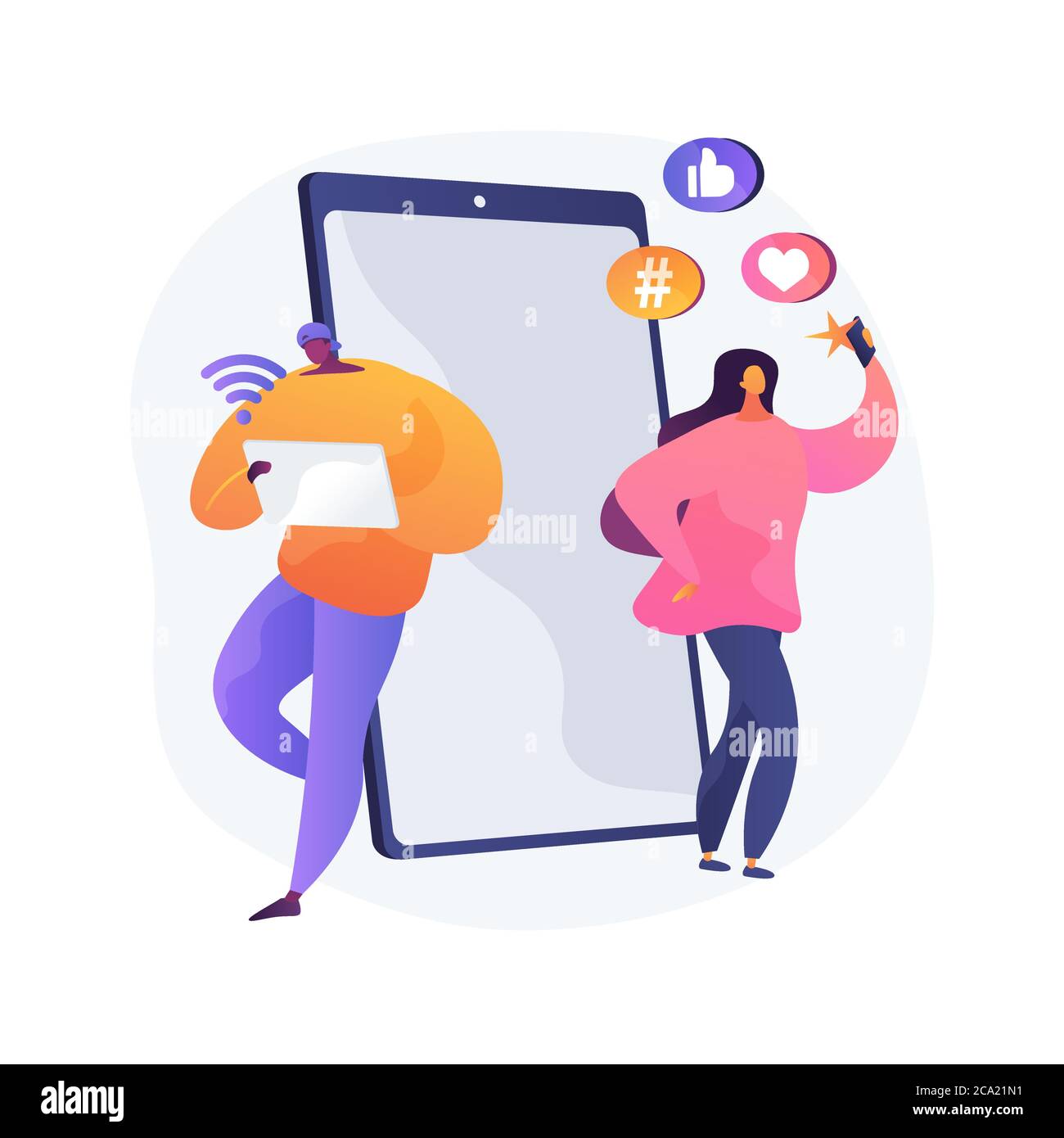 Generation Z abstract concept vector illustration Stock Vector Image ...