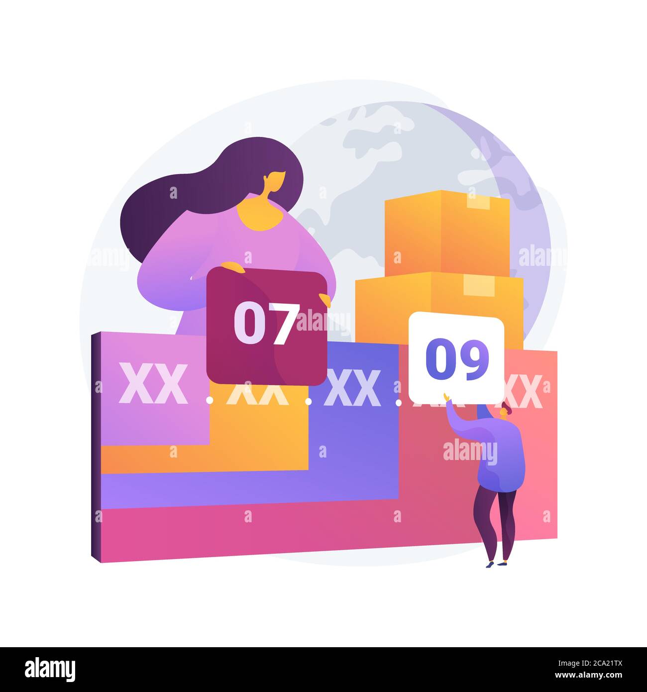 Harmonized System abstract concept vector illustration Stock Vector ...