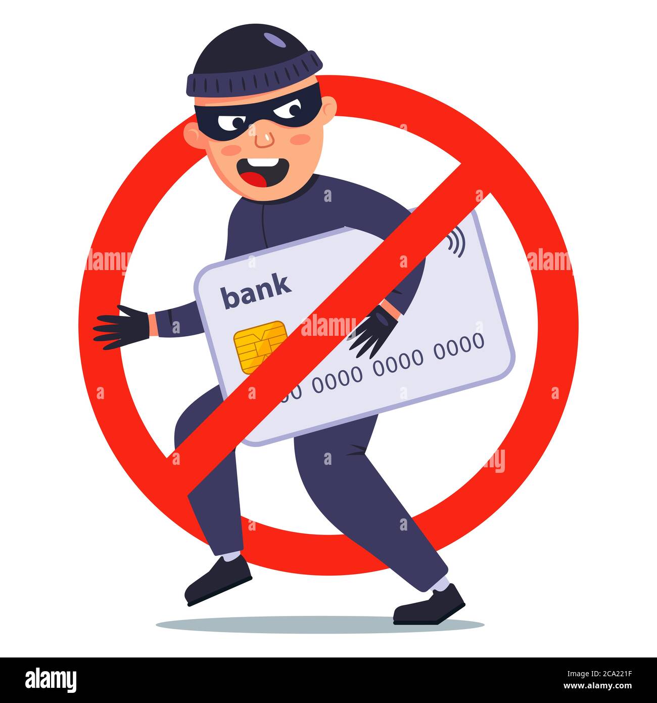 protection against theft of a bank card. a fraudster stole money. flat ...