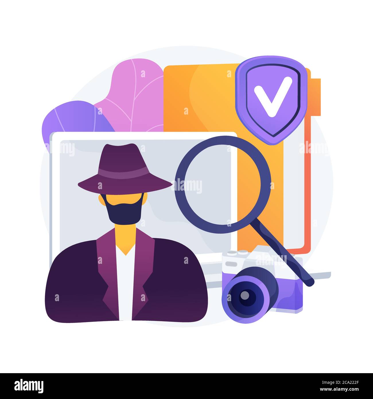 Private investigation abstract concept vector illustration Stock Vector ...