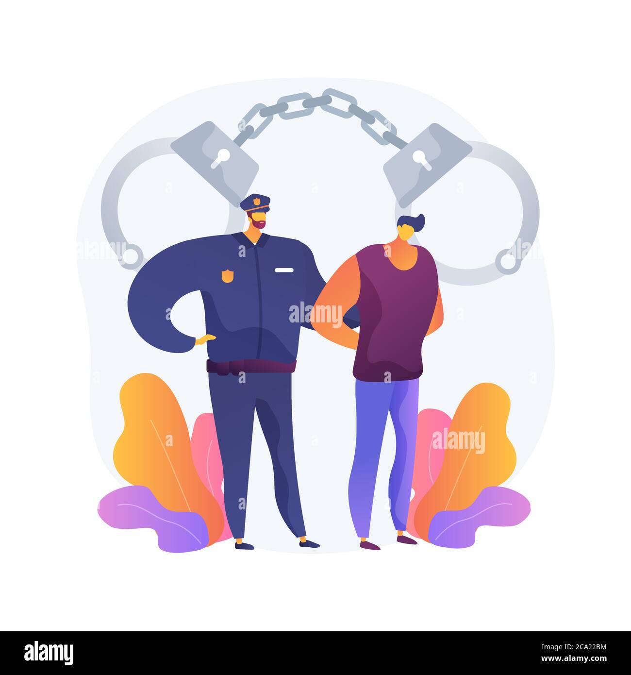 Arrest abstract concept vector illustration Stock Vector Image & Art ...