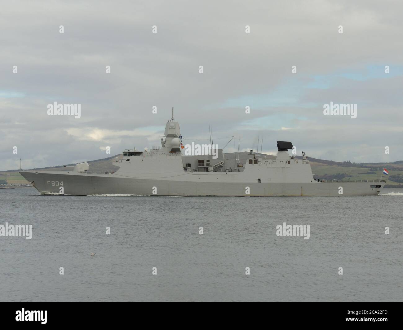 HNLMS De Ruyter (F804), a De Zeven Provincien-class frigate operated by ...