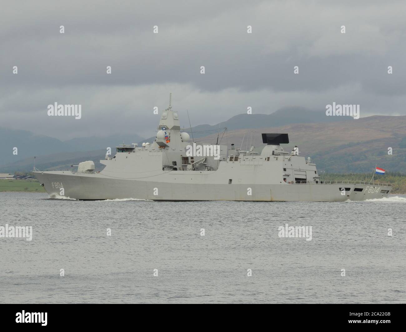HNLMS De Ruyter (F804), a De Zeven Provincien-class frigate operated by ...