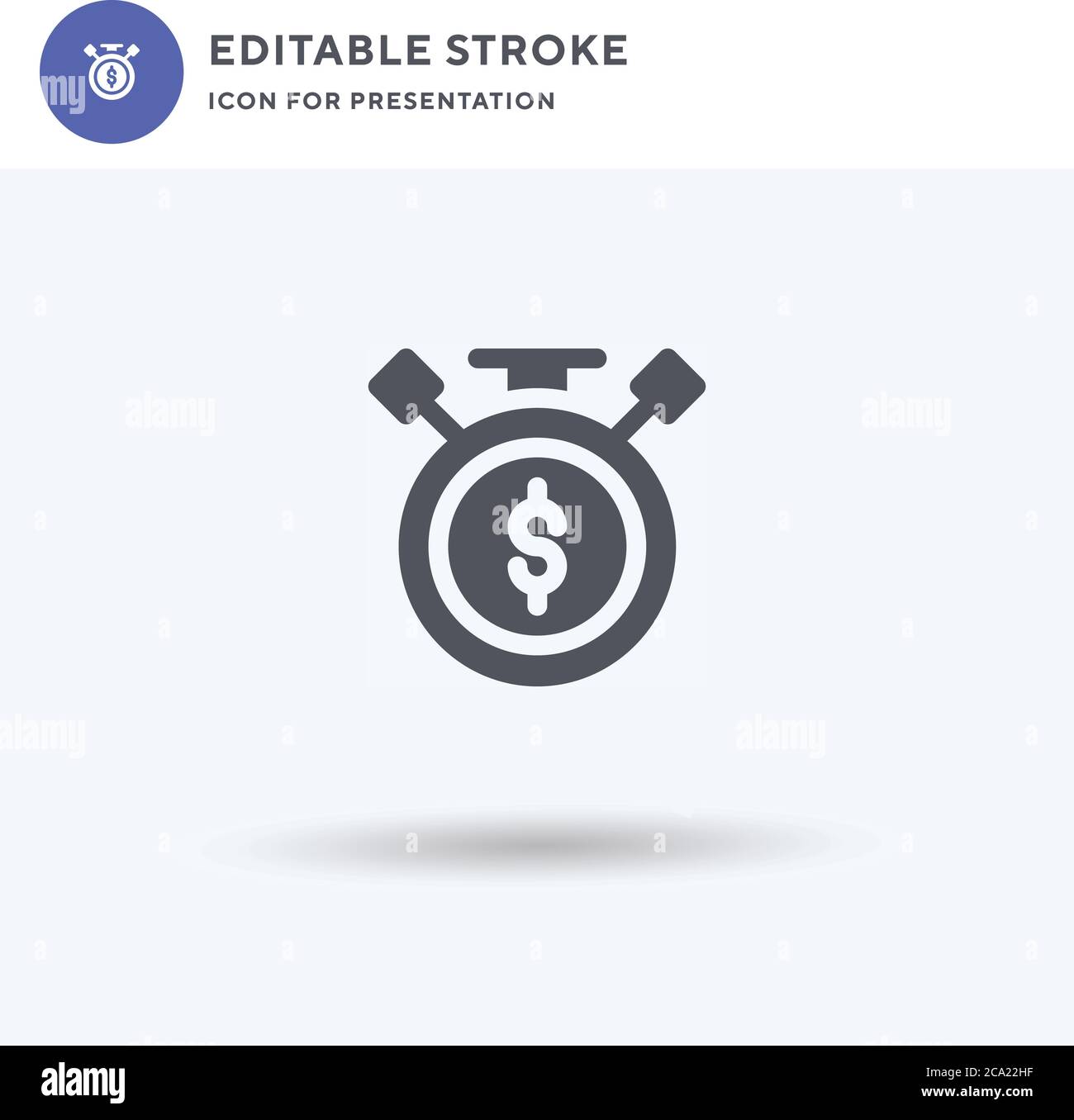 Sale Time icon vector, filled flat sign, solid pictogram isolated on ...