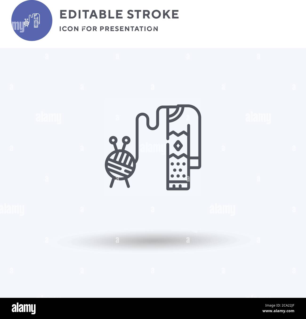 Crochet icon vector, filled flat sign, solid pictogram isolated on ...