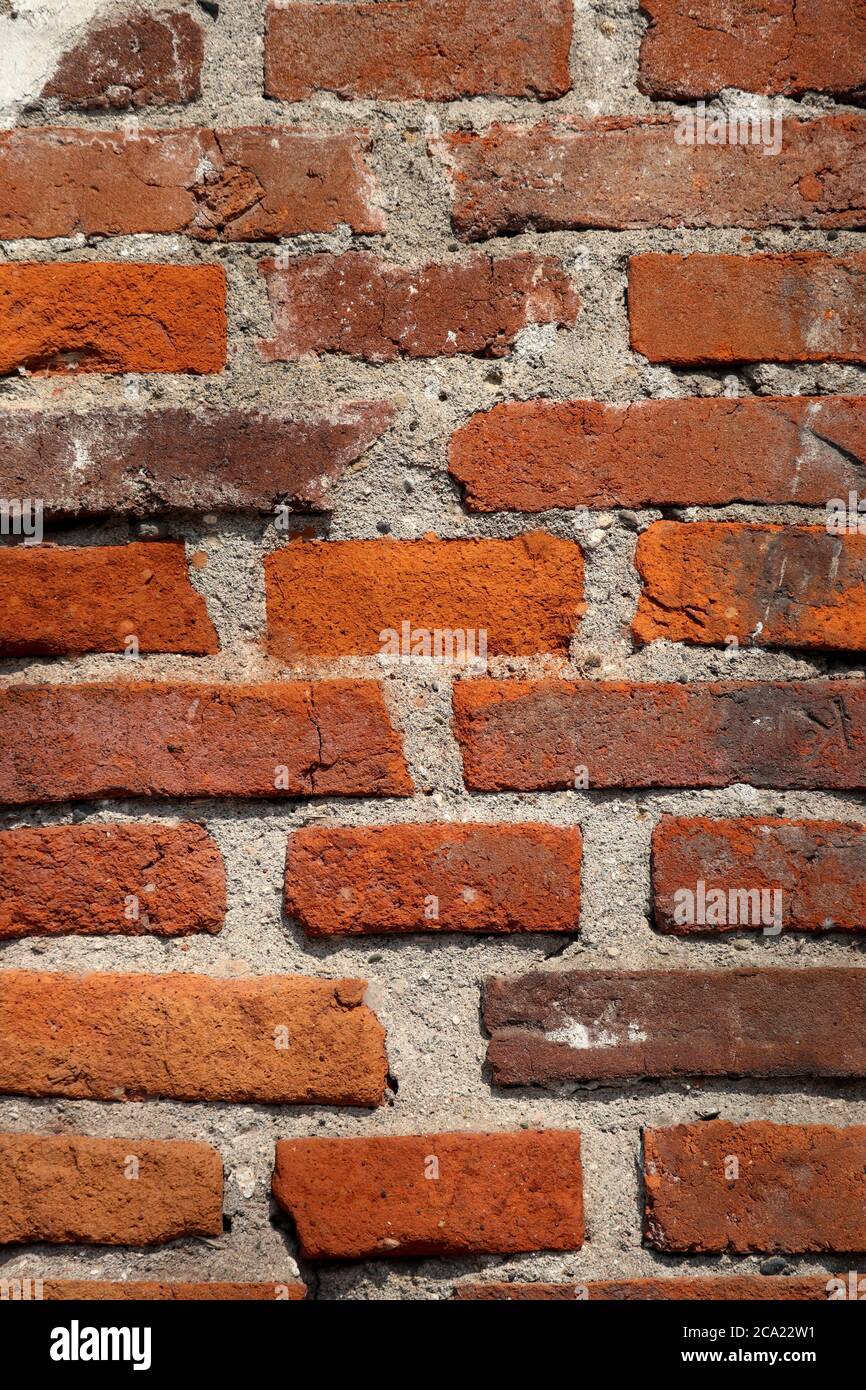 backdrop Old red brick textures Stock Photo - Alamy