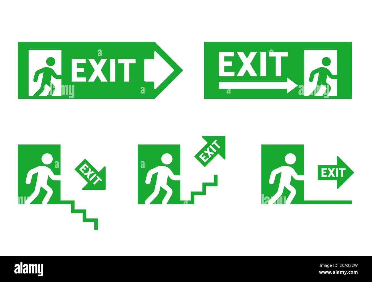 Emergency Exit Sign Vector