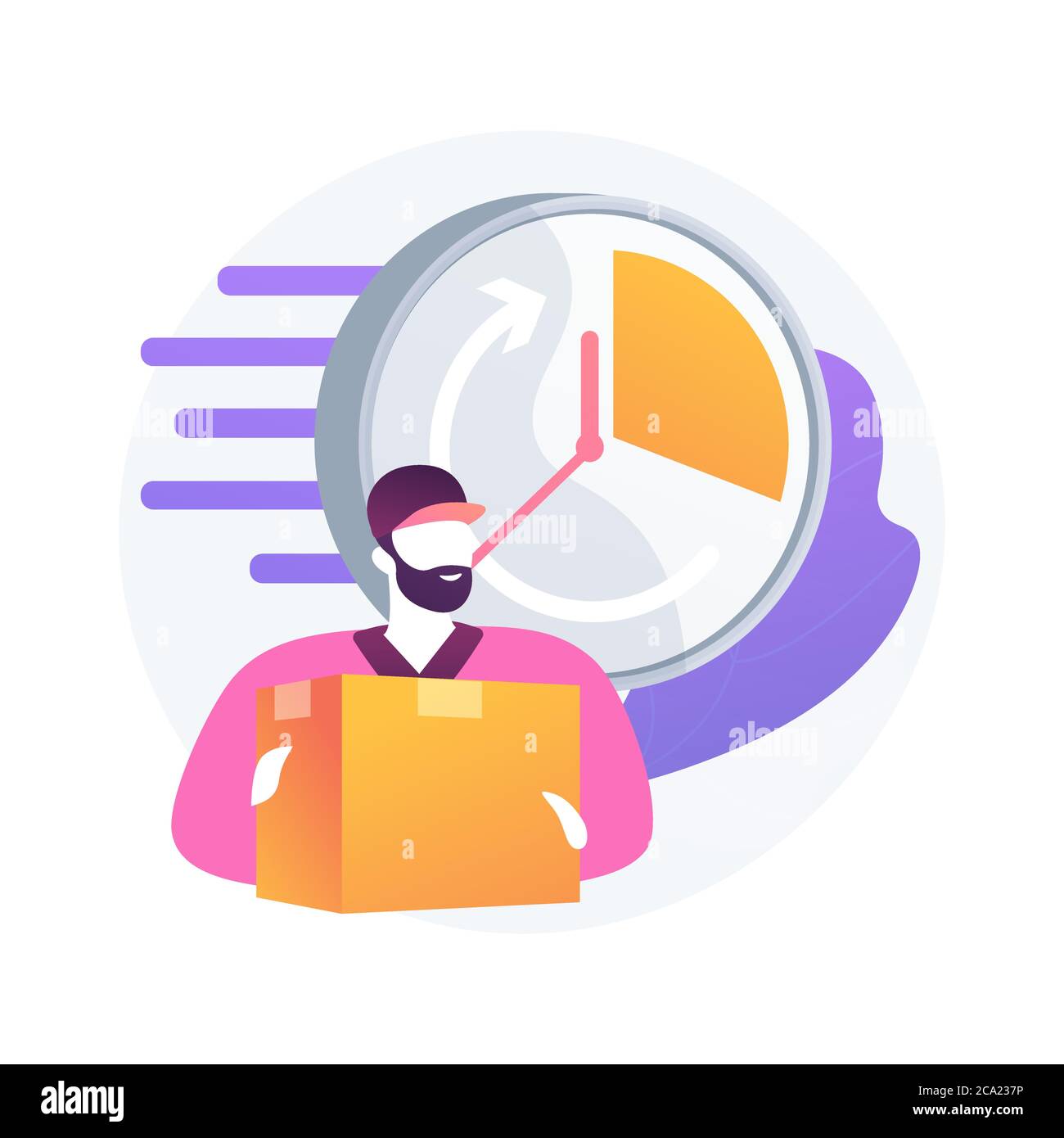 Express delivery service abstract concept vector illustration Stock ...