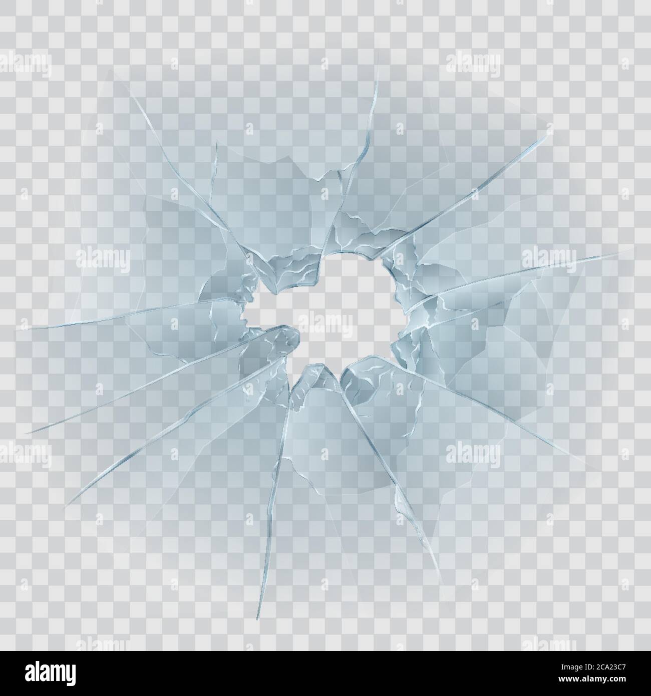 Translucent broken glass isolated on transparent background ...