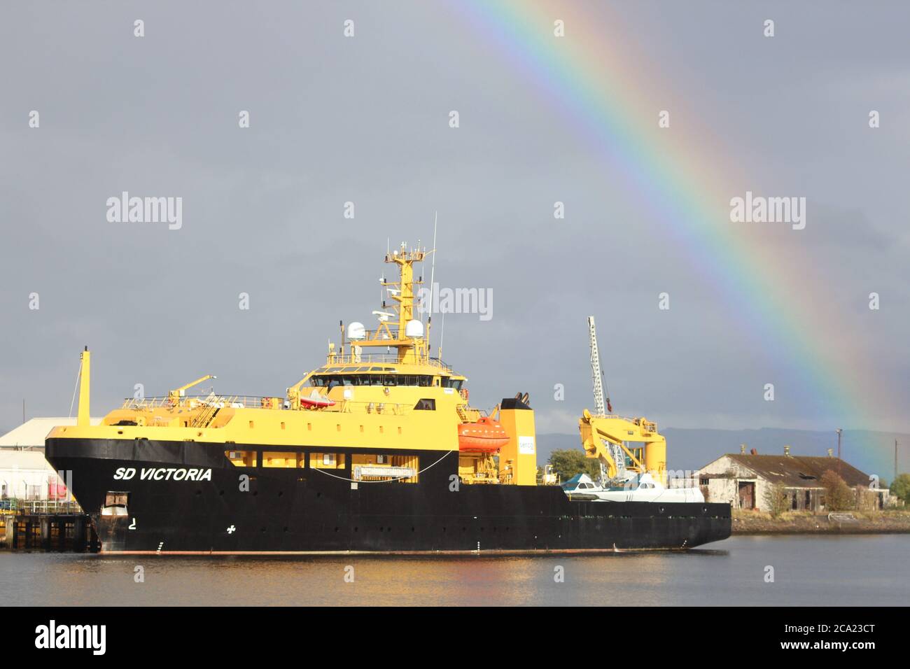 SD Victoria, a support vessel operated by Serco Marine Services in ...