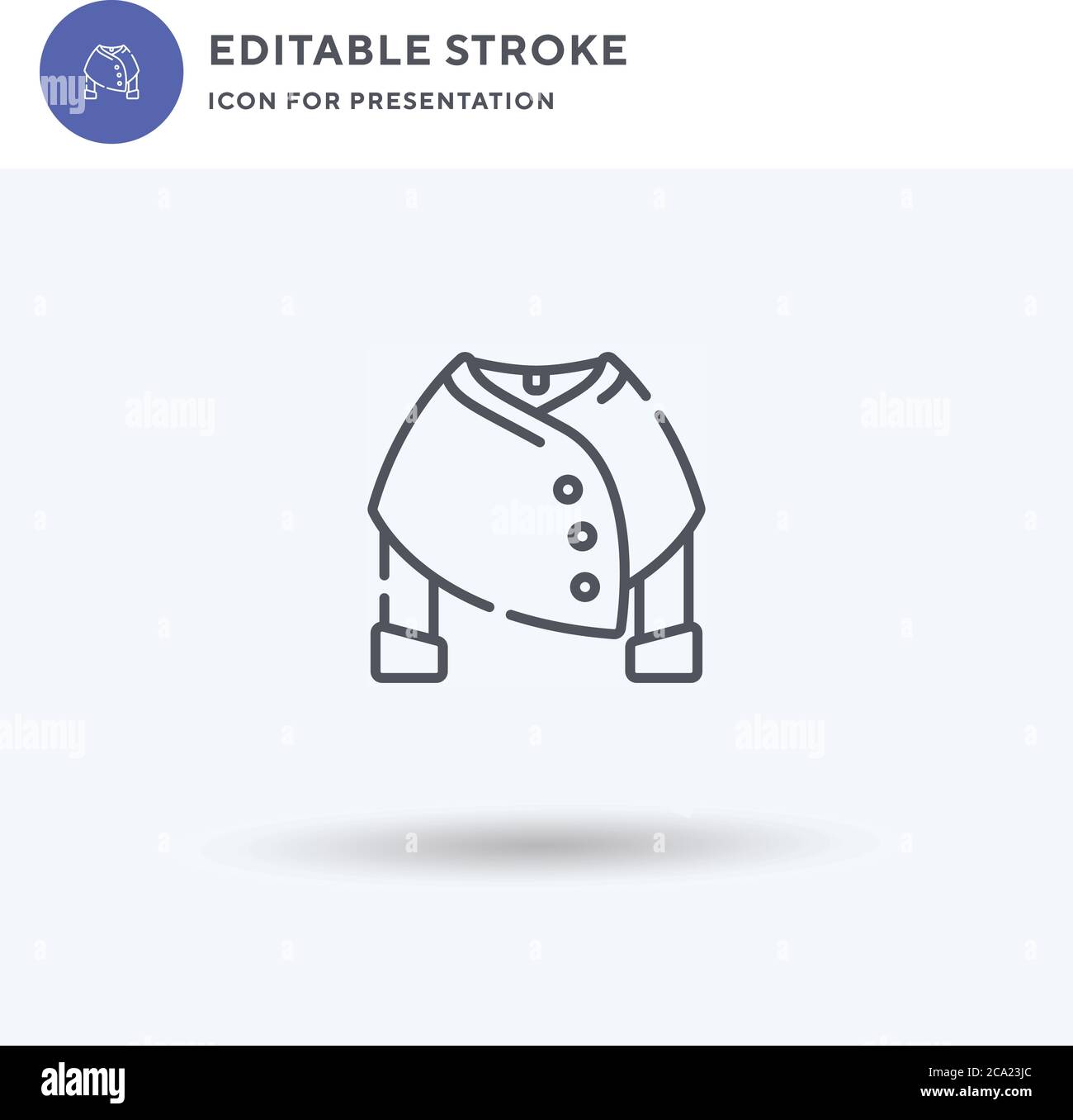Poncho icon vector, filled flat sign, solid pictogram isolated on white ...