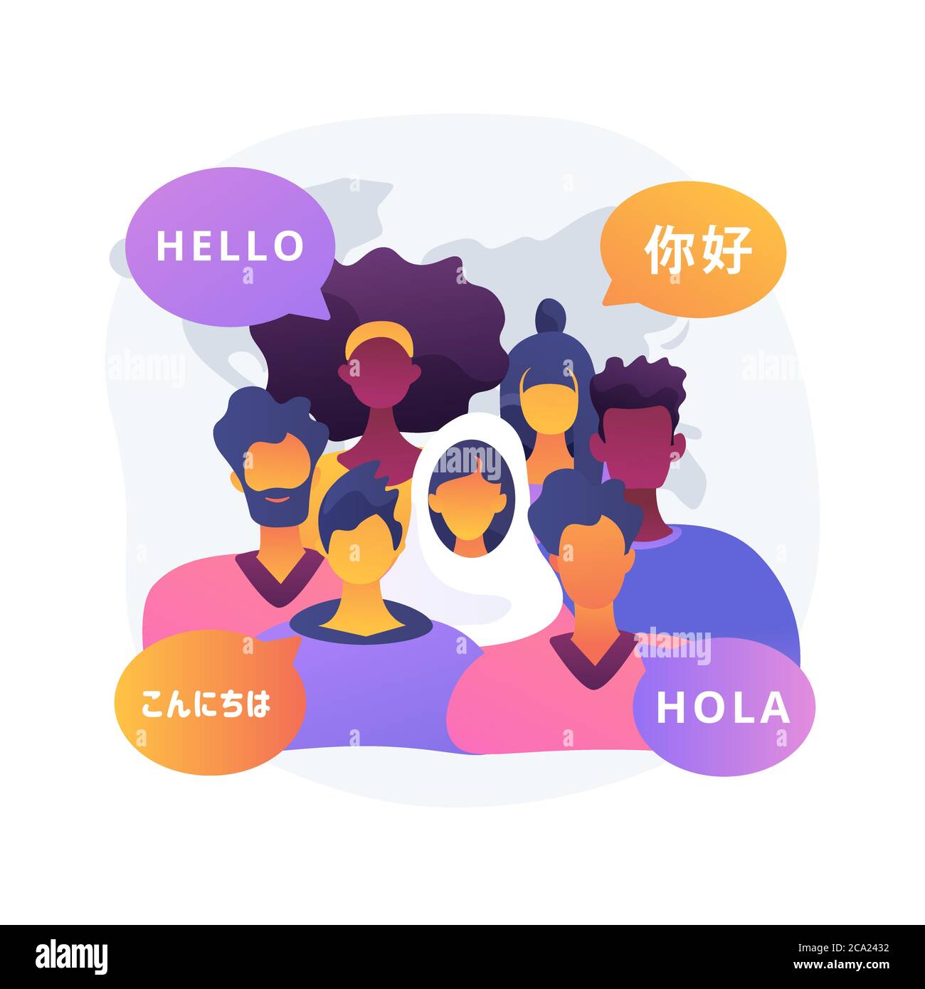 Ethnicity abstract concept vector illustration Stock Vector Image & Art ...