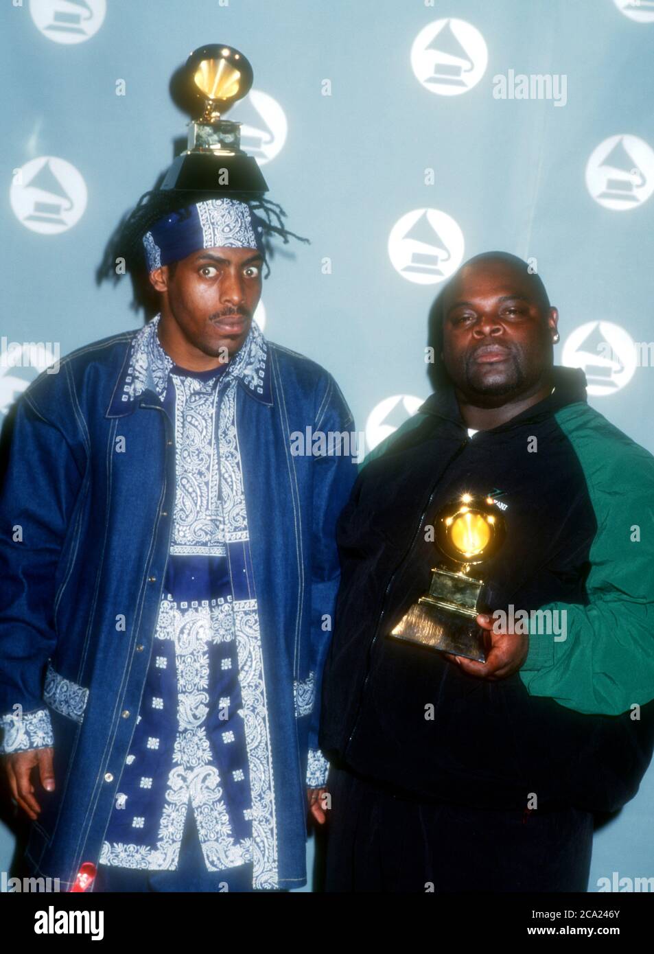 Los Angeles, California, USA 28th February 1996 (L-R) Rapper Coolio ...