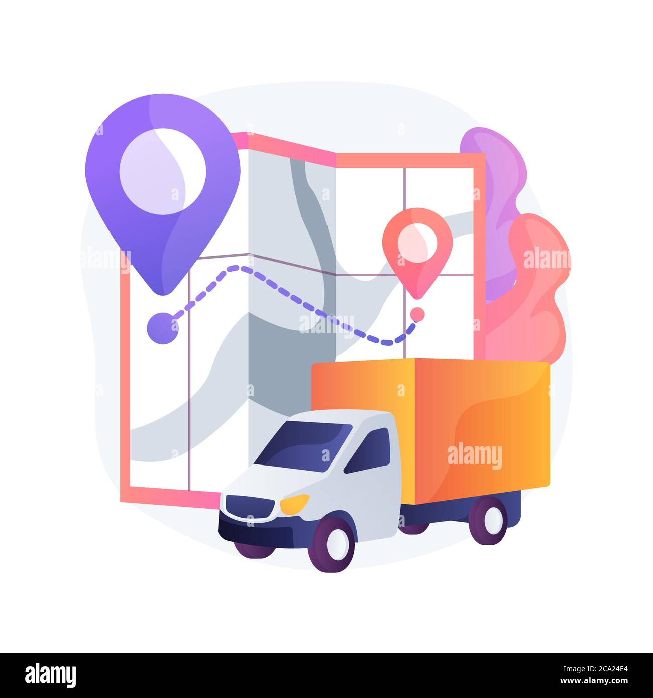 Delivery point abstract concept vector illustration Stock Vector Image ...