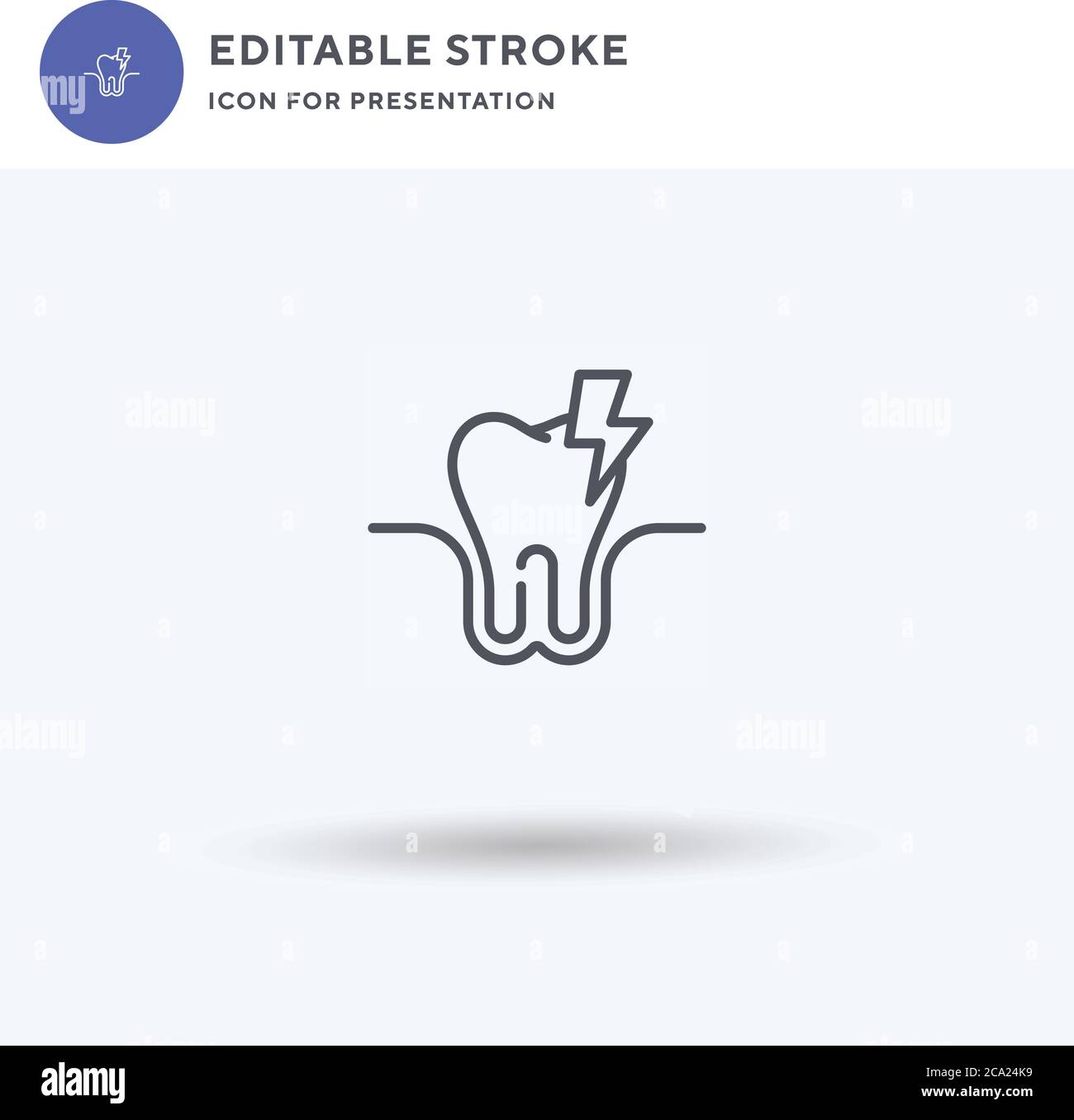 Teeth icon vector, filled flat sign, solid pictogram isolated on white ...