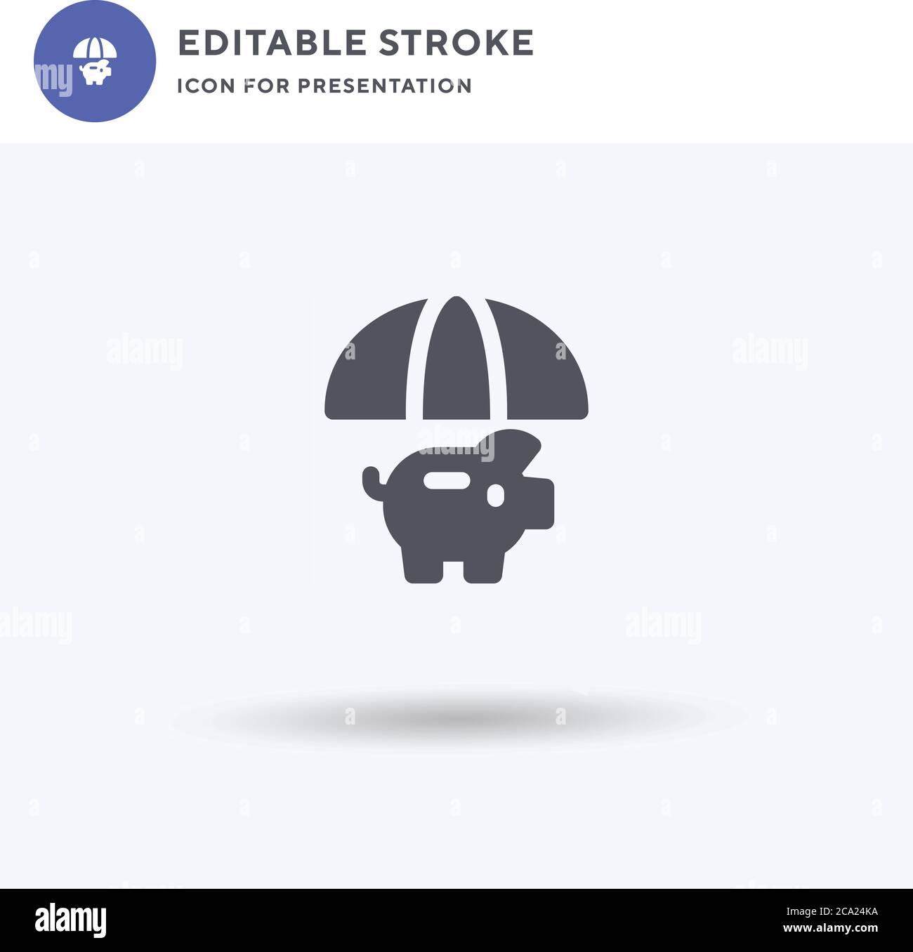 Saving icon vector, filled flat sign, solid pictogram isolated on white ...