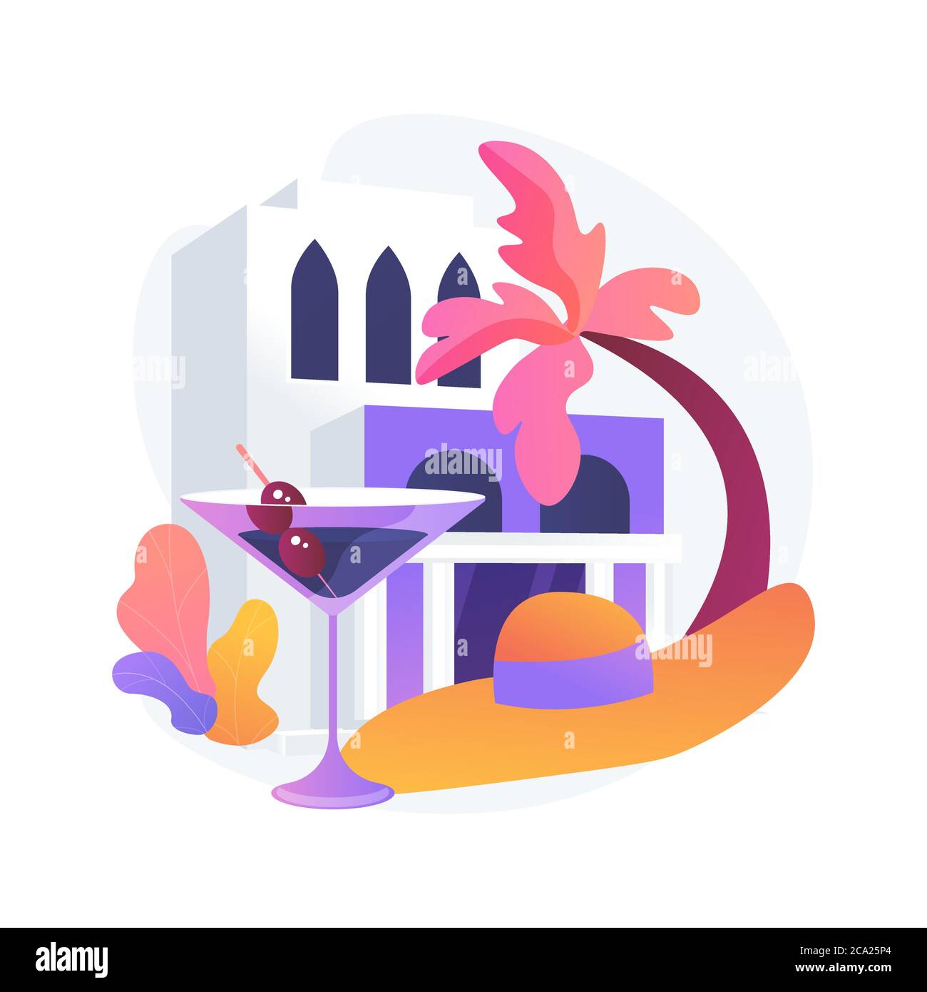 All-inclusive hotel abstract concept vector illustration Stock Vector ...