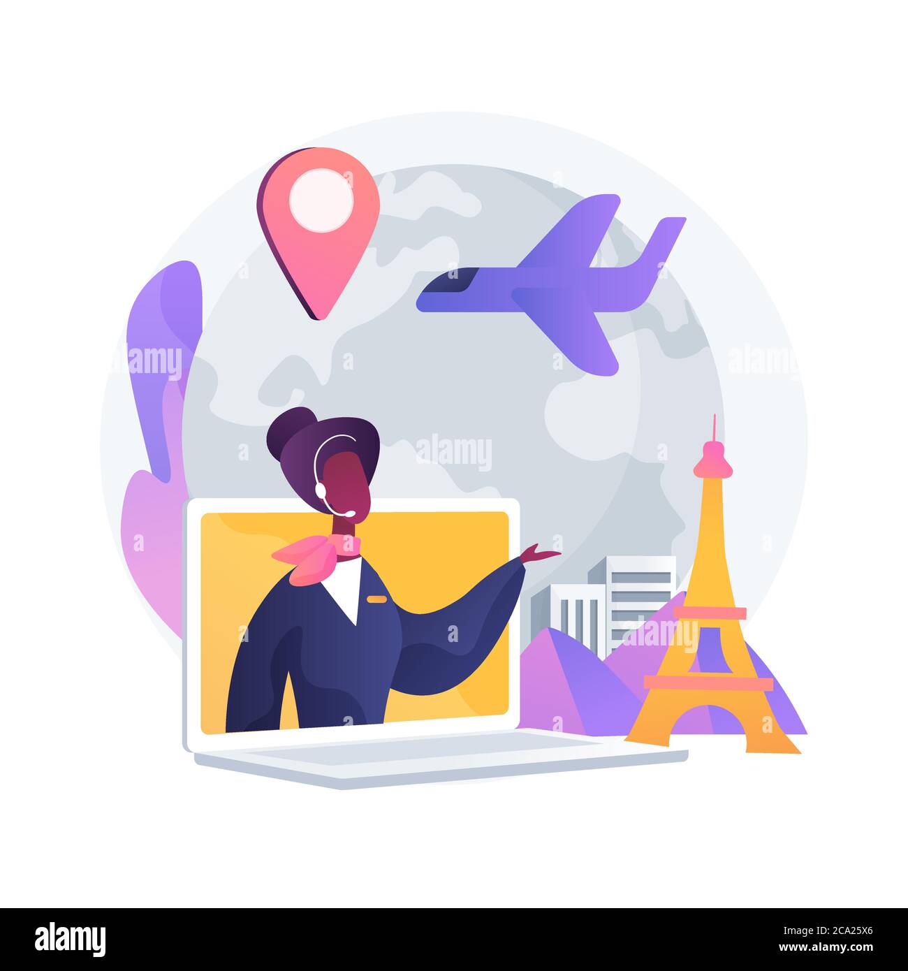 Travel agent abstract concept vector illustration Stock Vector Image ...
