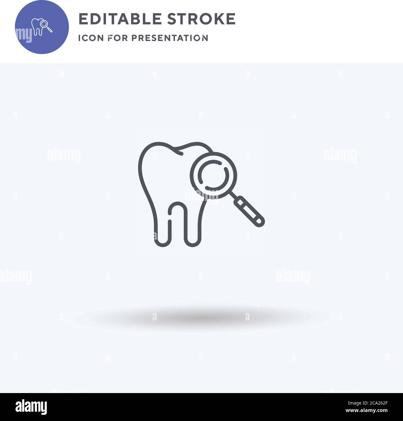 Dentist icon vector, filled flat sign, solid pictogram isolated on ...