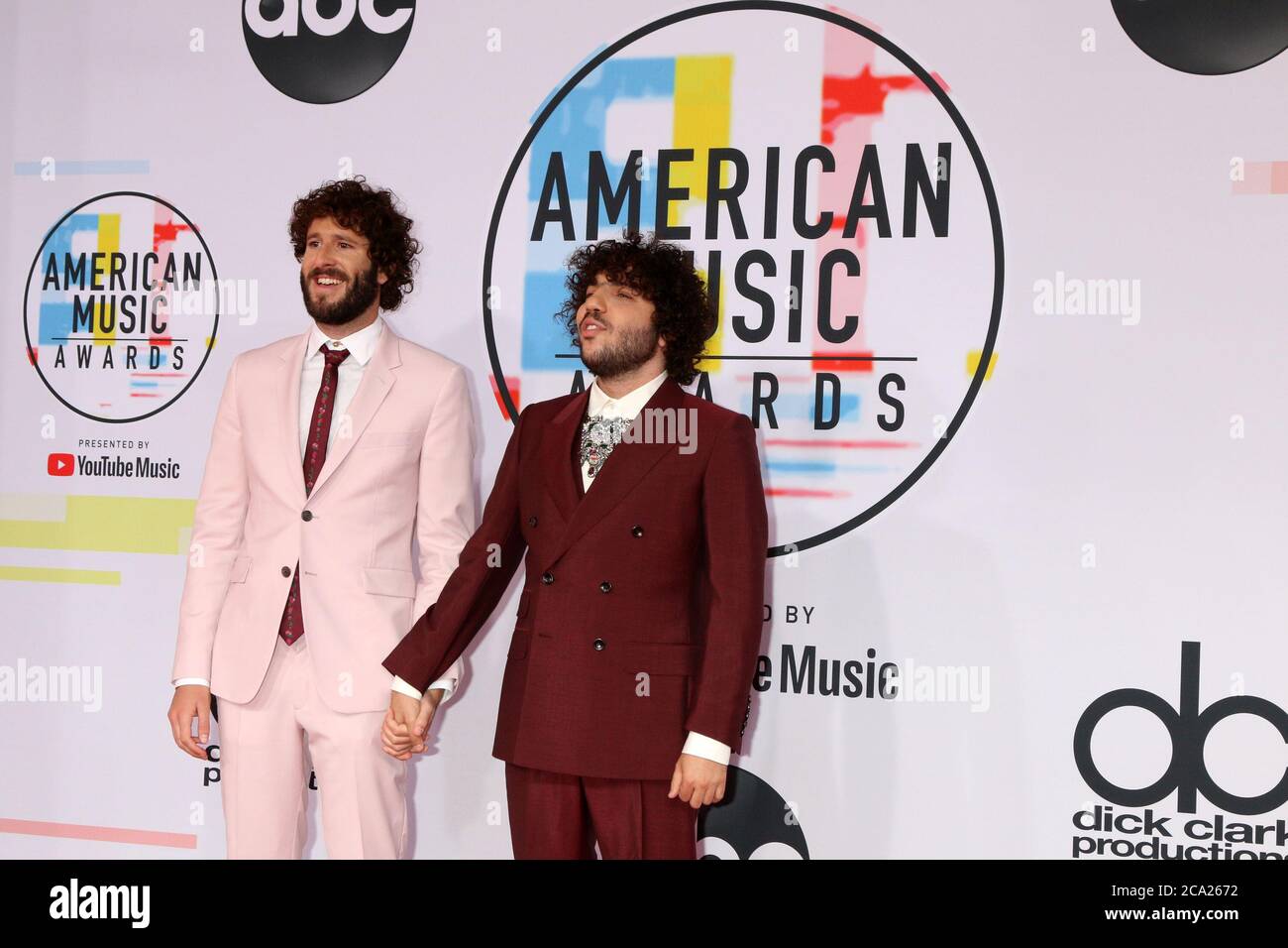 LOS ANGELES - OCT 9: Benny Blanco, Lil Dicky at the 2018 American Music ...