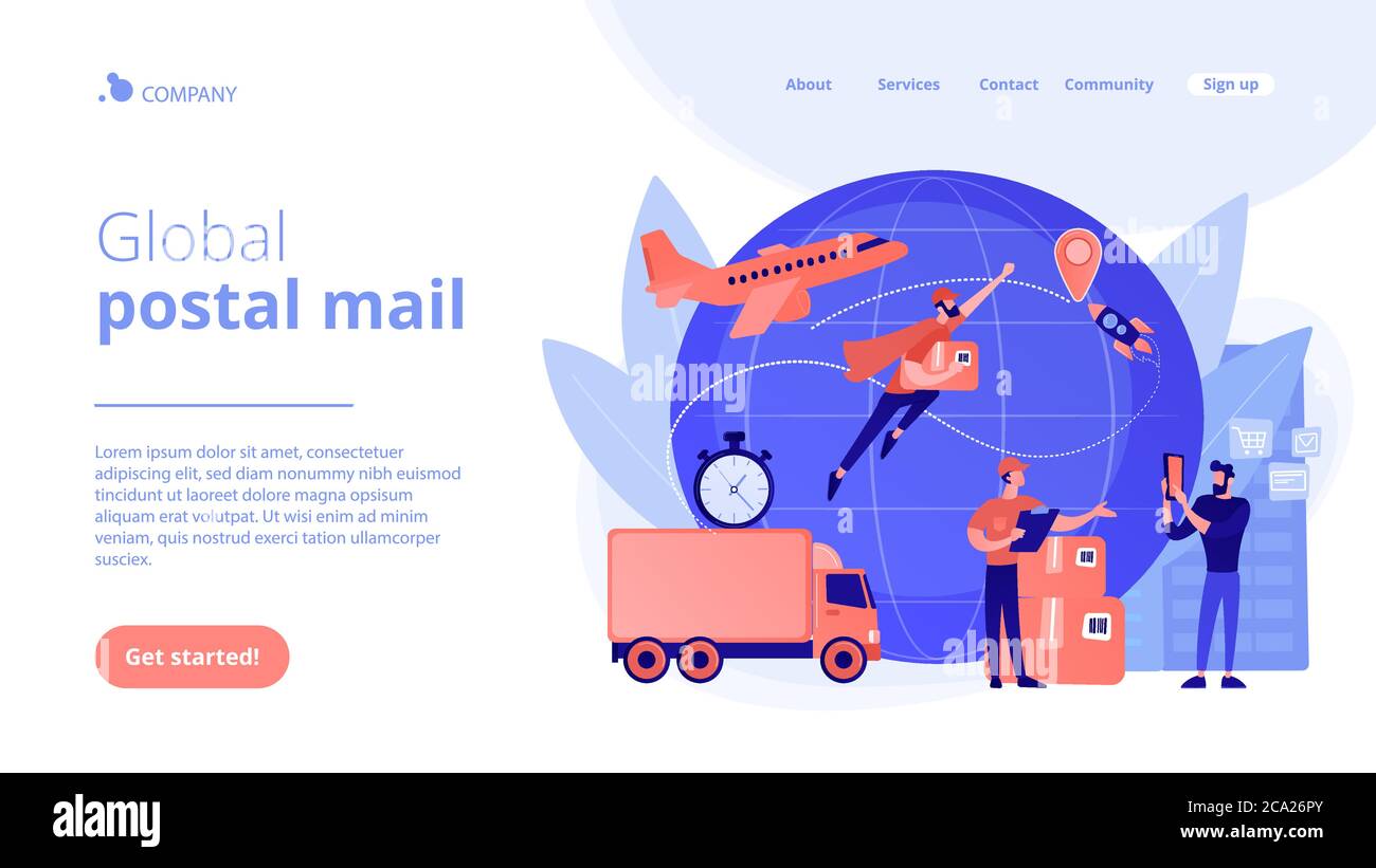 Logistics transporting air Stock Vector Images - Alamy