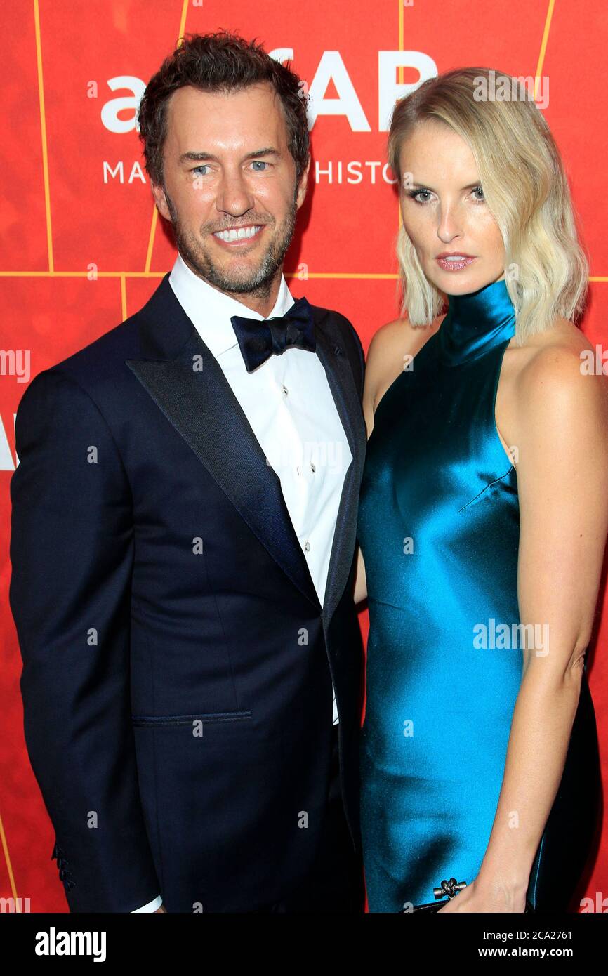 LOS ANGELES - OCT 18: Blake Mycoskie, Heather Lang at the 2018 amfAR ...