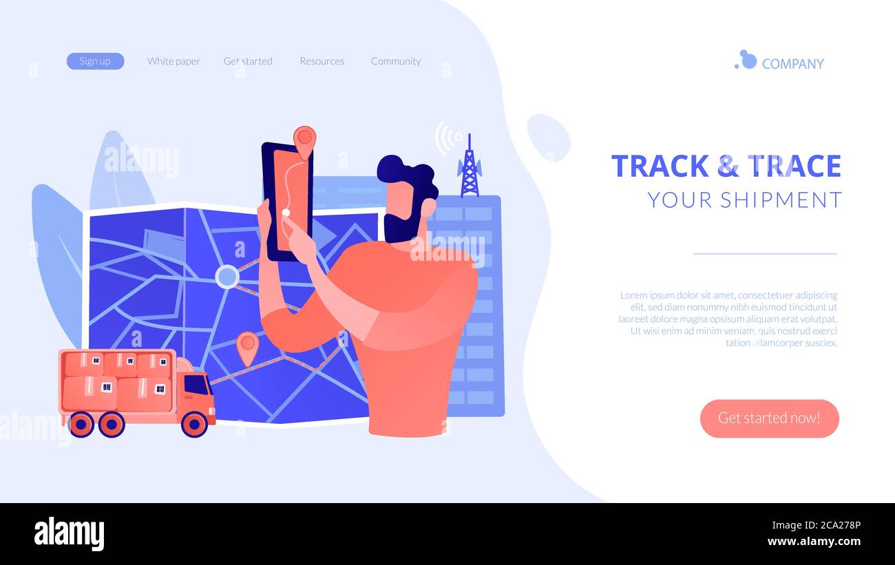 Track and trace app Stock Vector Images - Alamy