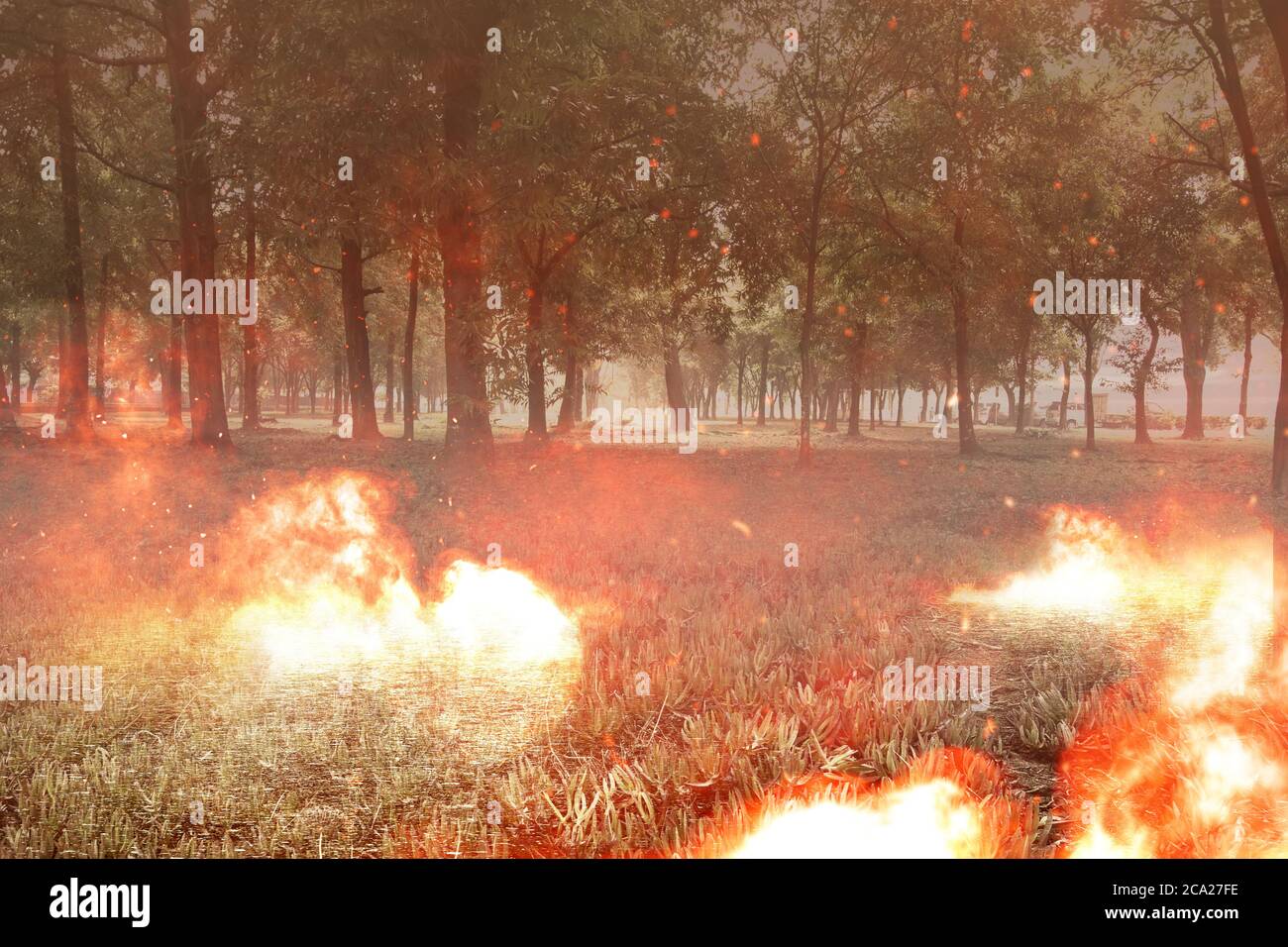 Earth planet fire burn burning concept heat hi-res stock photography ...