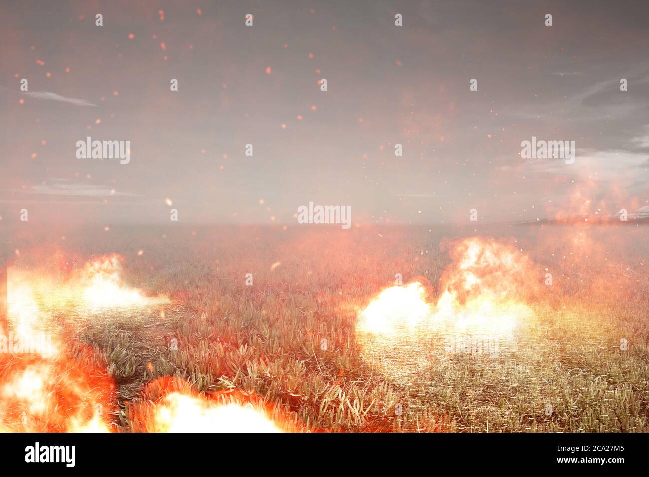 Earth planet fire burn burning concept heat hi-res stock photography ...