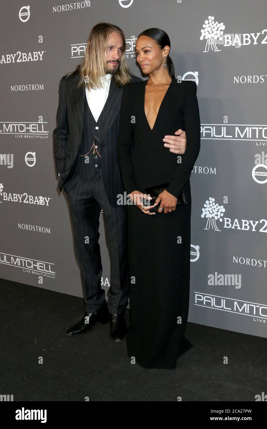 Zoe saldana and marco perego 2018 hi-res stock photography and images ...