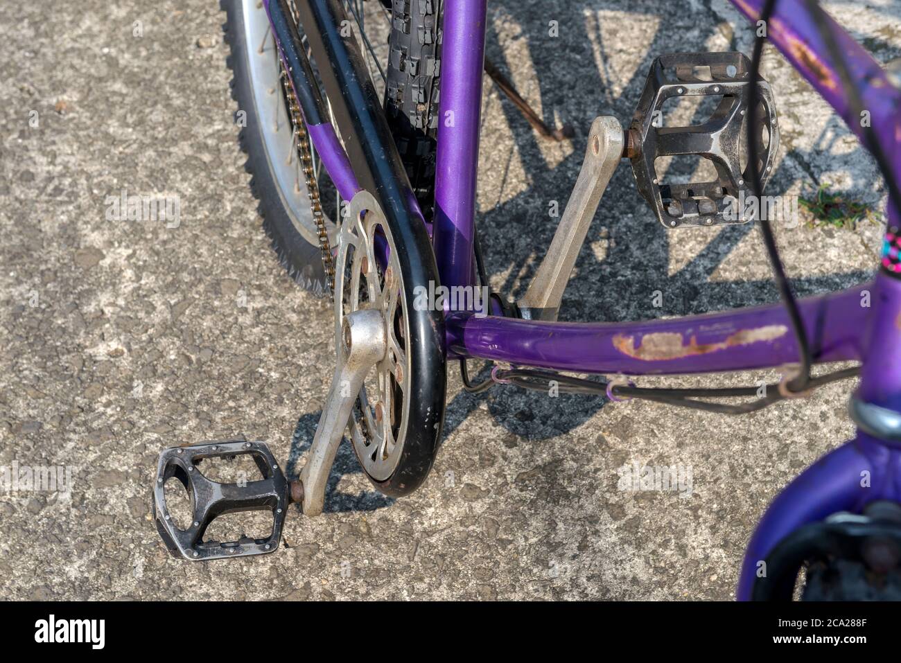 Close up view of the bicycle parts Stock Photo - Alamy