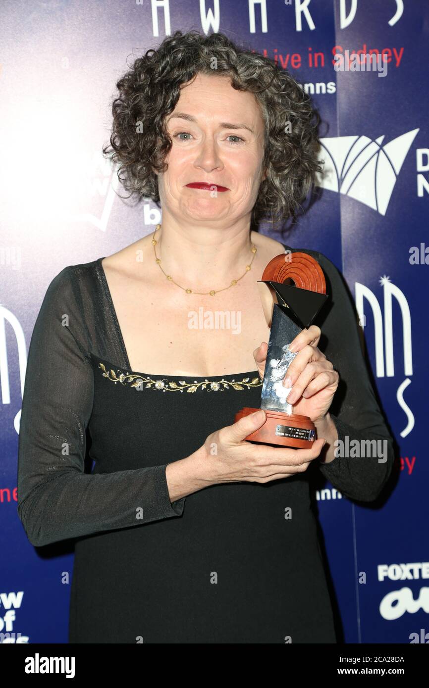 Sydney, Australia. 27 July 2015. Judith Lucy poses with the award for ...