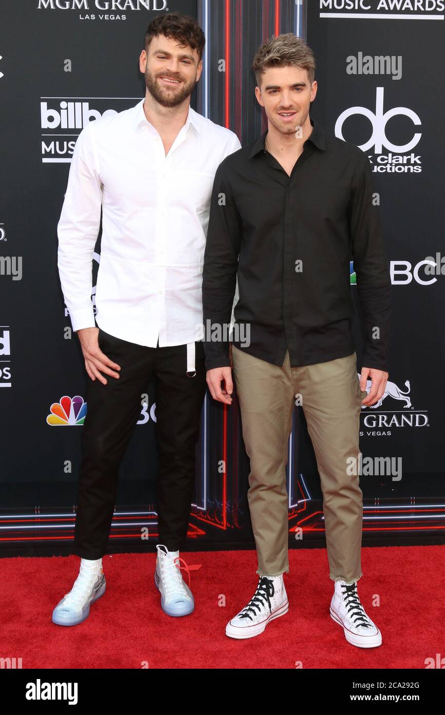 LAS VEGAS - MAY 20: Chainsmokers, Alex Pall, Andrew Taggart at the 2018 ...