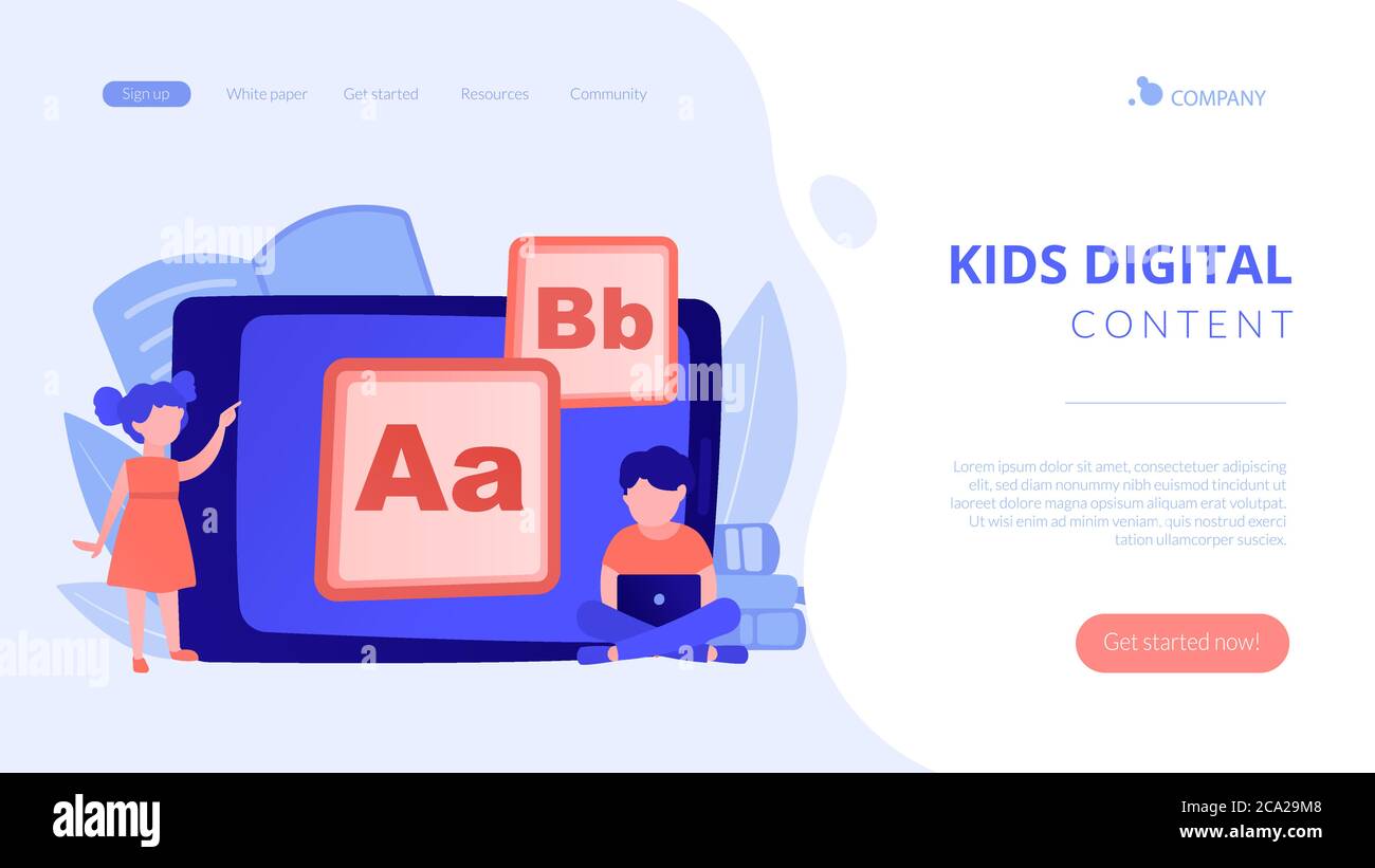 Children content Stock Vector Images - Alamy