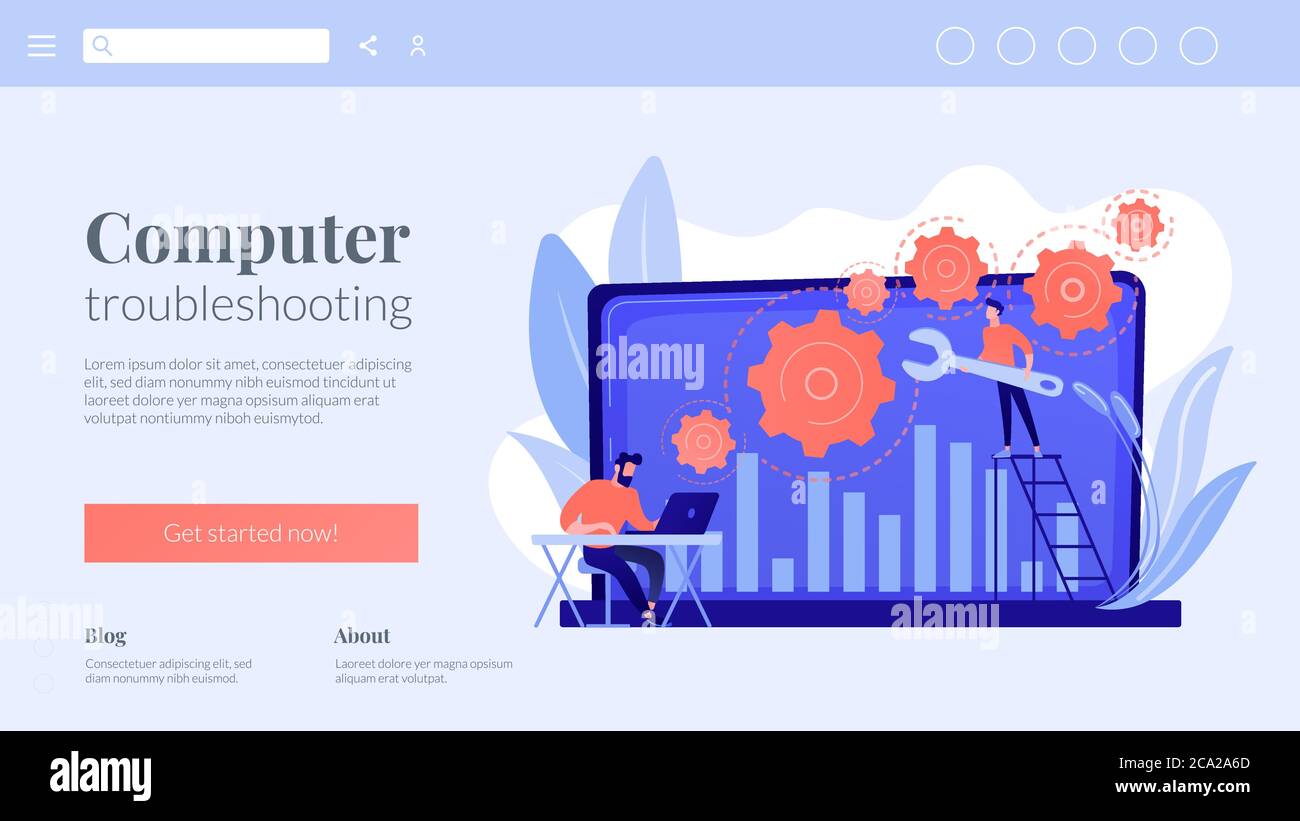 Technical troubleshooting Stock Vector Images - Alamy