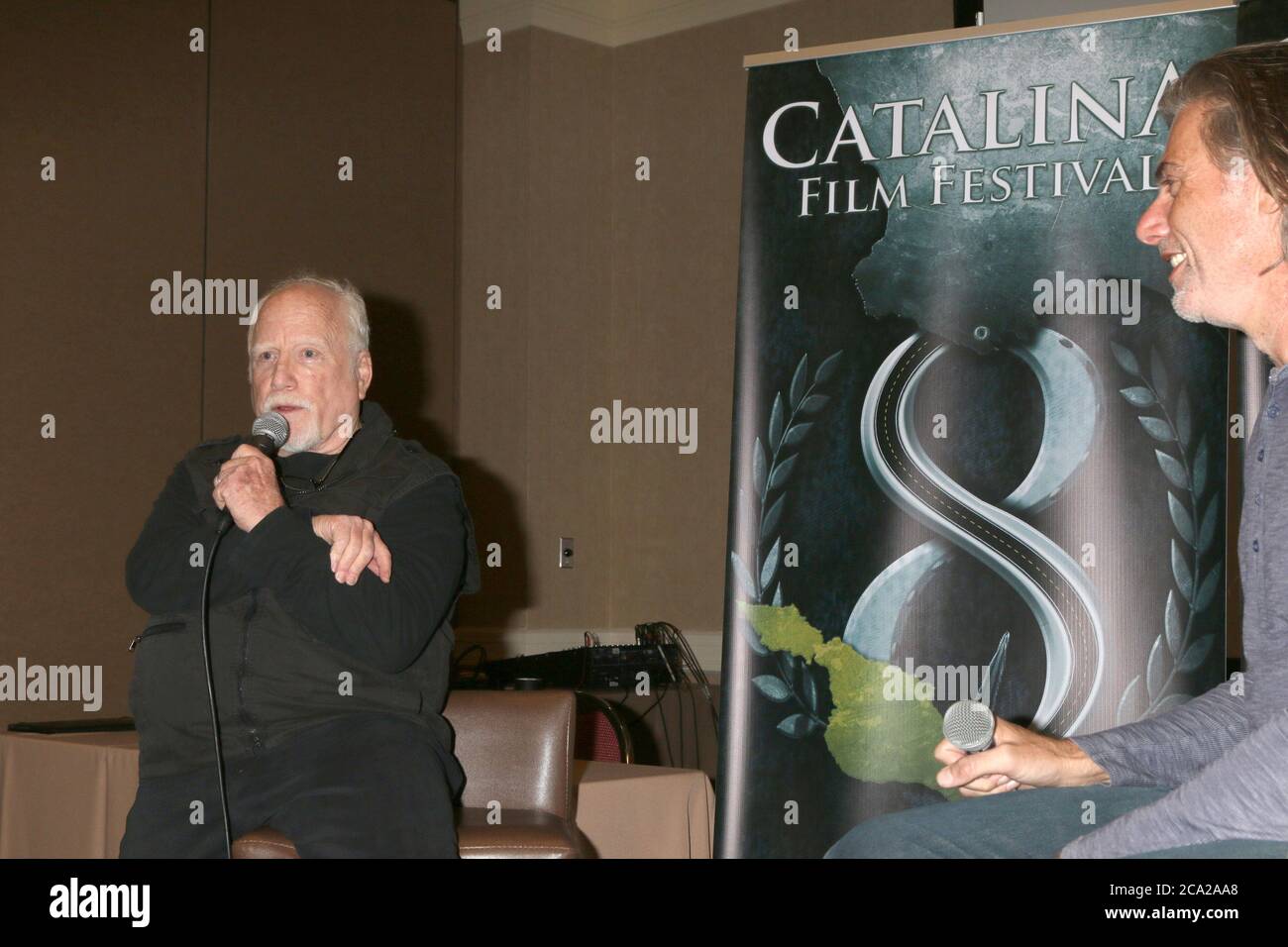 LOS ANGELES - SEP 27: Richard Dreyfuss, Geoff Boucher at the Catalina ...