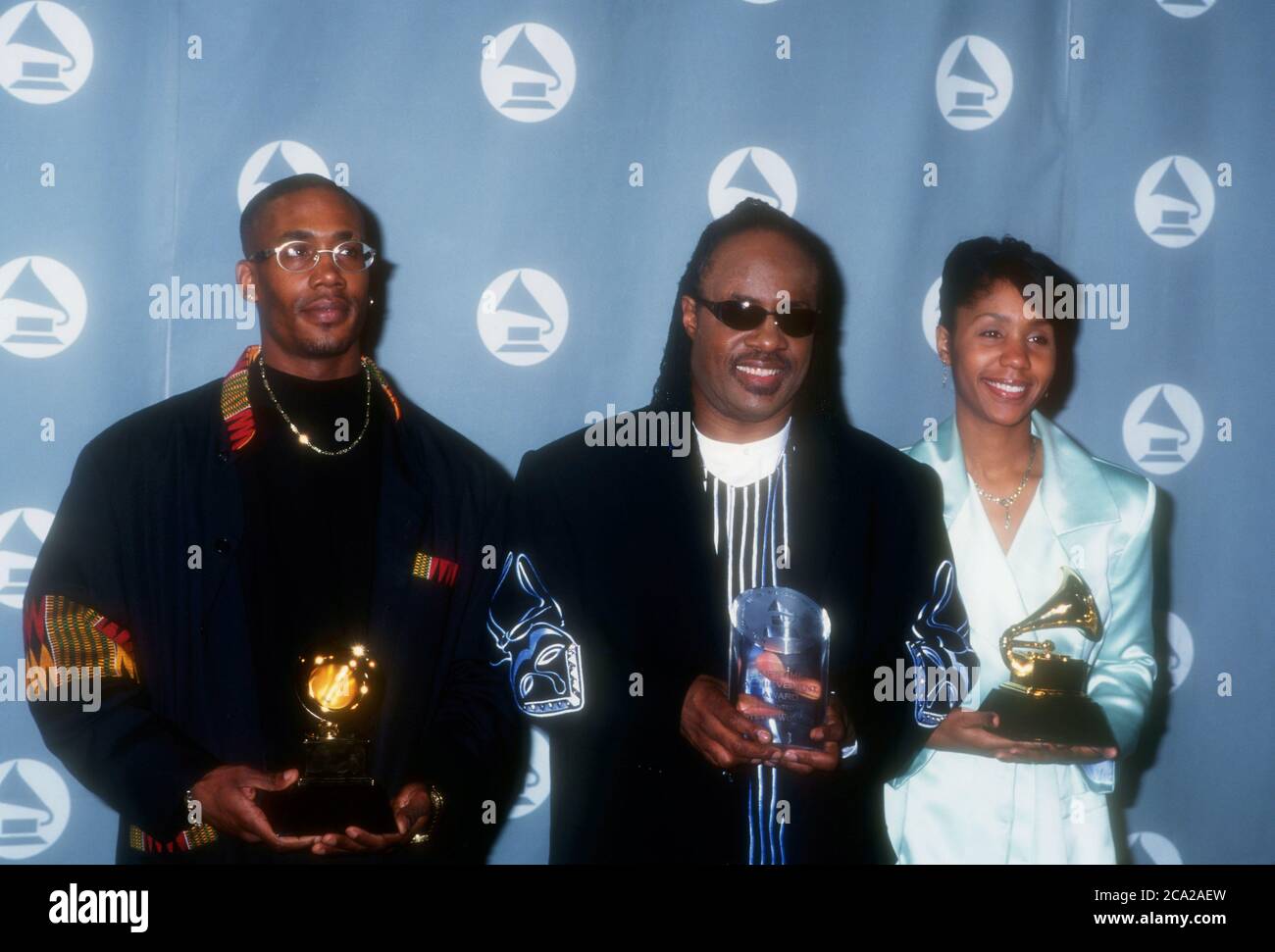 Los Angeles, California, USA 28th February 1996 Singer Stevie Wonder ...