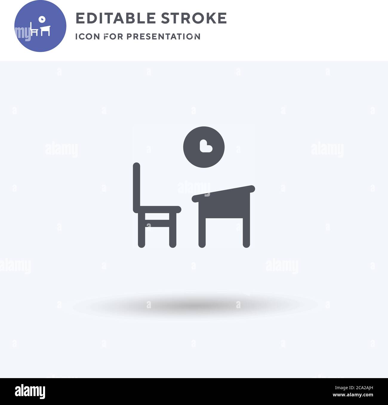 Classroom icon vector, filled flat sign, solid pictogram isolated on ...