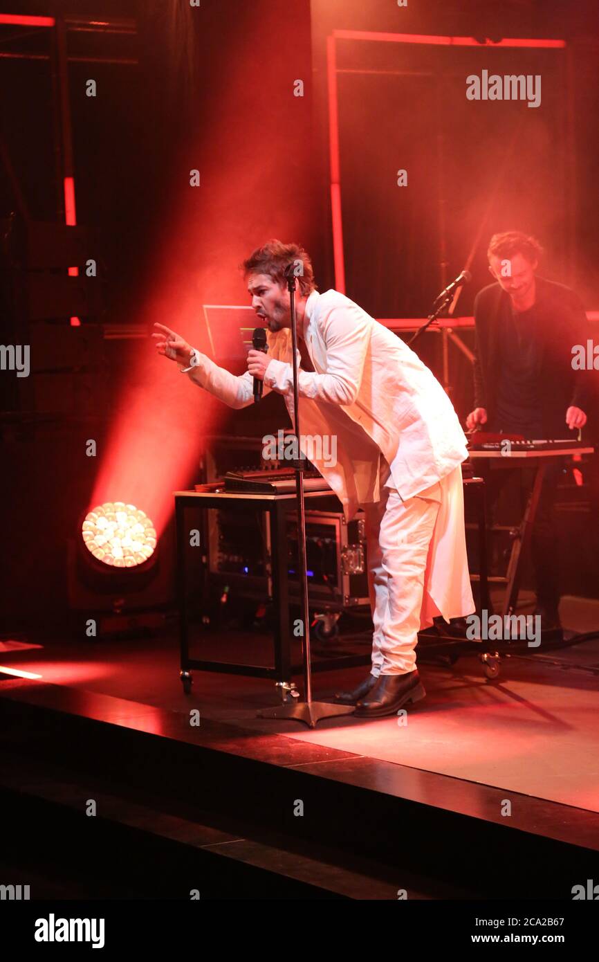 Sydney, Australia. 5 August 2015. Daniel Johns performs at the runway ...