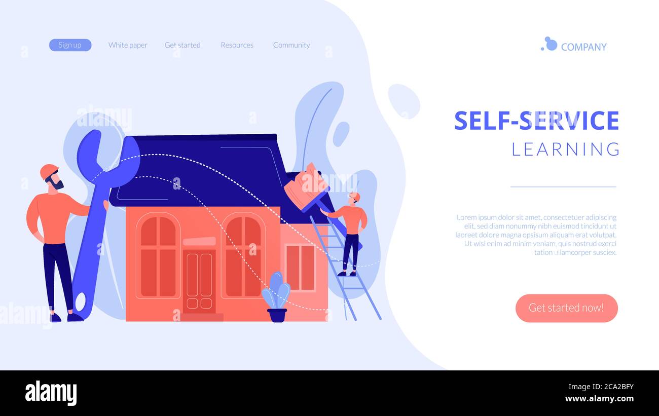 DIY repair concept landing page Stock Vector Image & Art - Alamy
