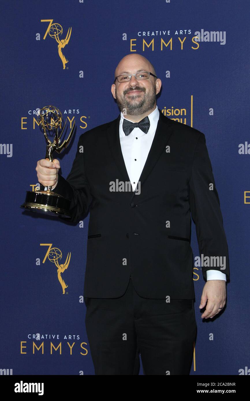 LOS ANGELES - SEP 9: Bryan Eber at the 2018 Creative Arts Emmy Awards ...