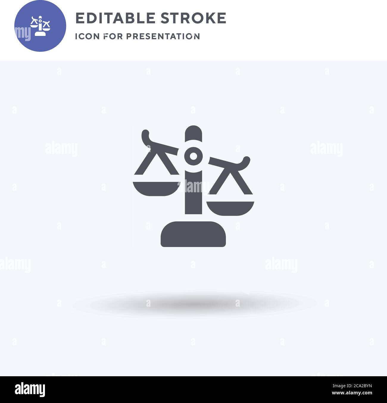 Balance icon vector, filled flat sign, solid pictogram isolated on ...