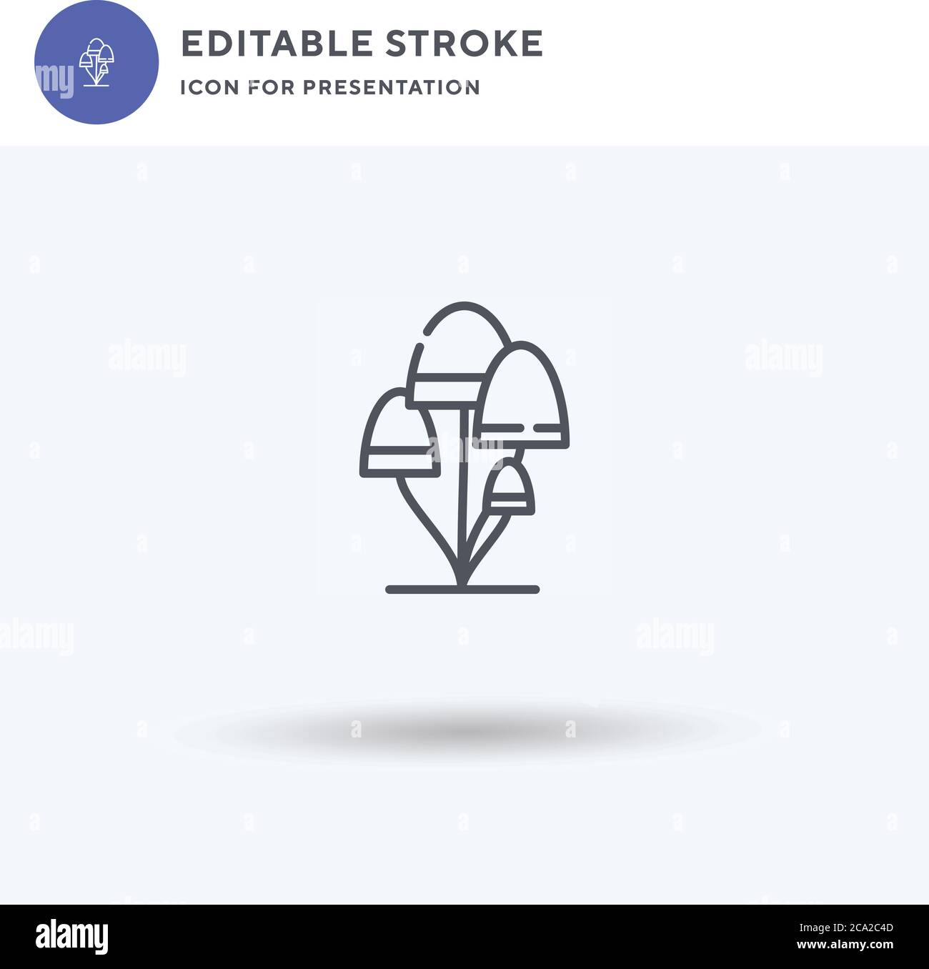 Fungi icon vector, filled flat sign, solid pictogram isolated on white ...