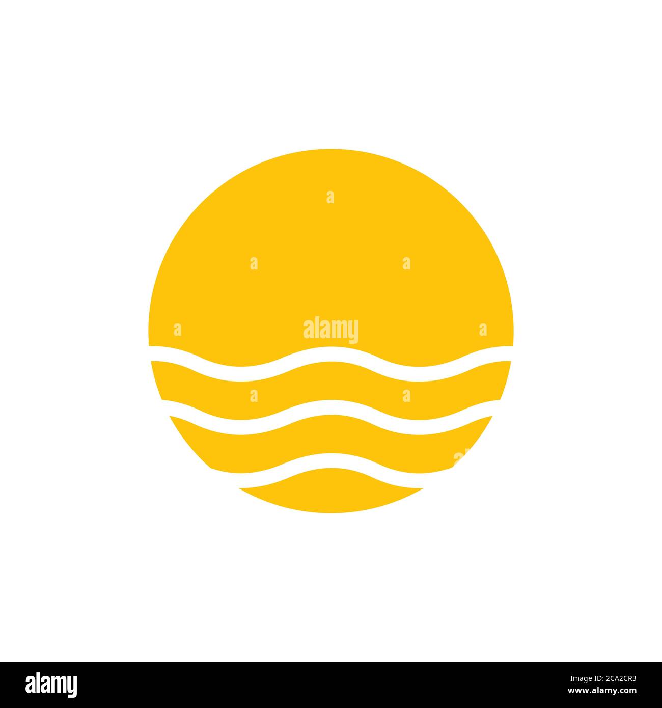 sunset sea sun vector icon Stock Vector Image & Art - Alamy