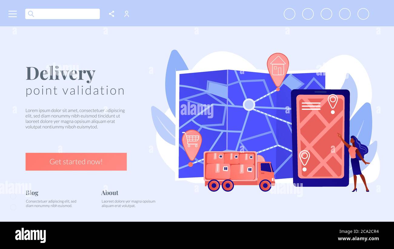 Point of distribution Stock Vector Images - Alamy