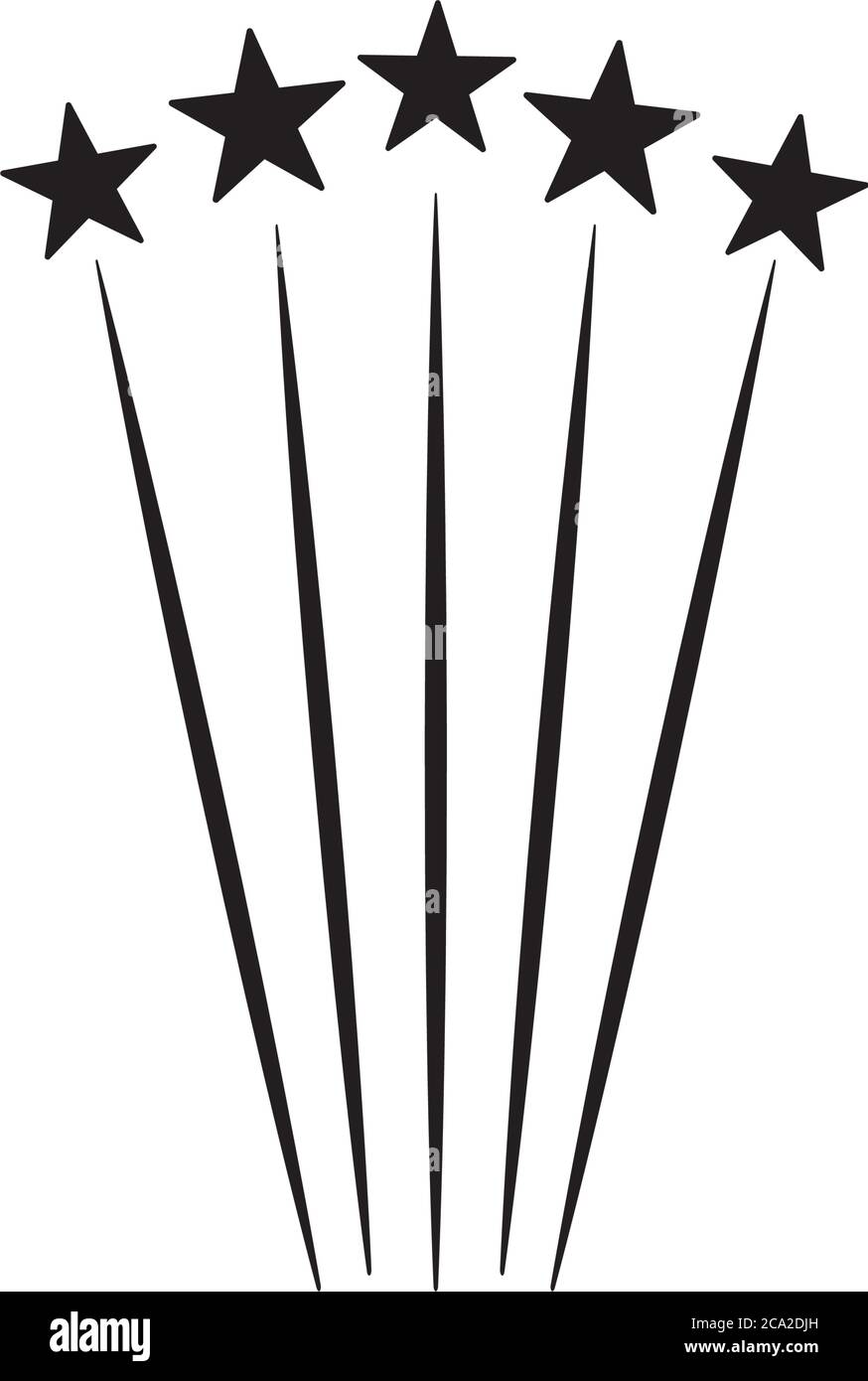 decorative stars exploding icon over white background, silhouette style ...