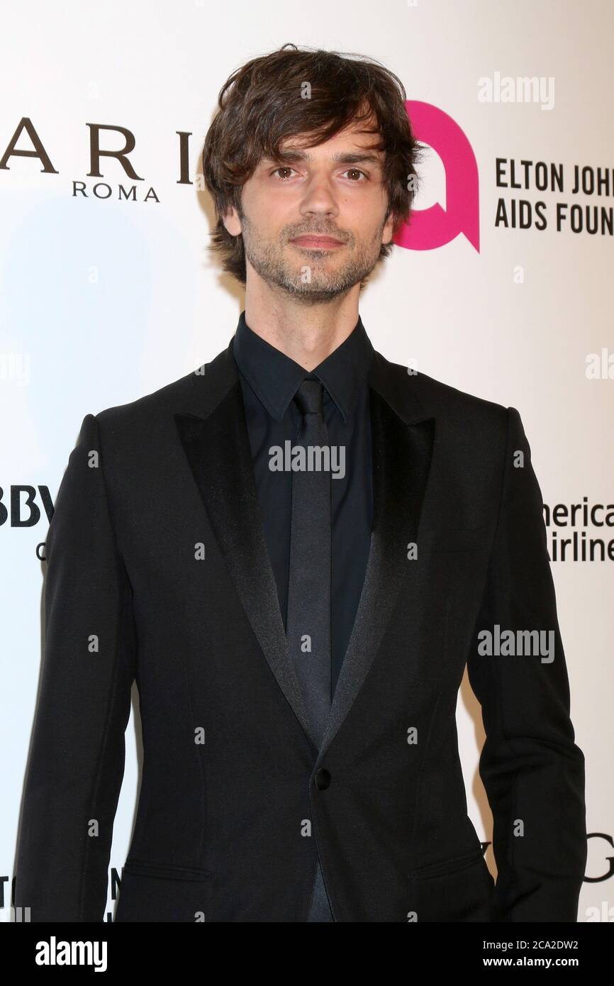 LOS ANGELES - MAR 4: David Jarre at the 2018 Elton John AIDS Foundation ...